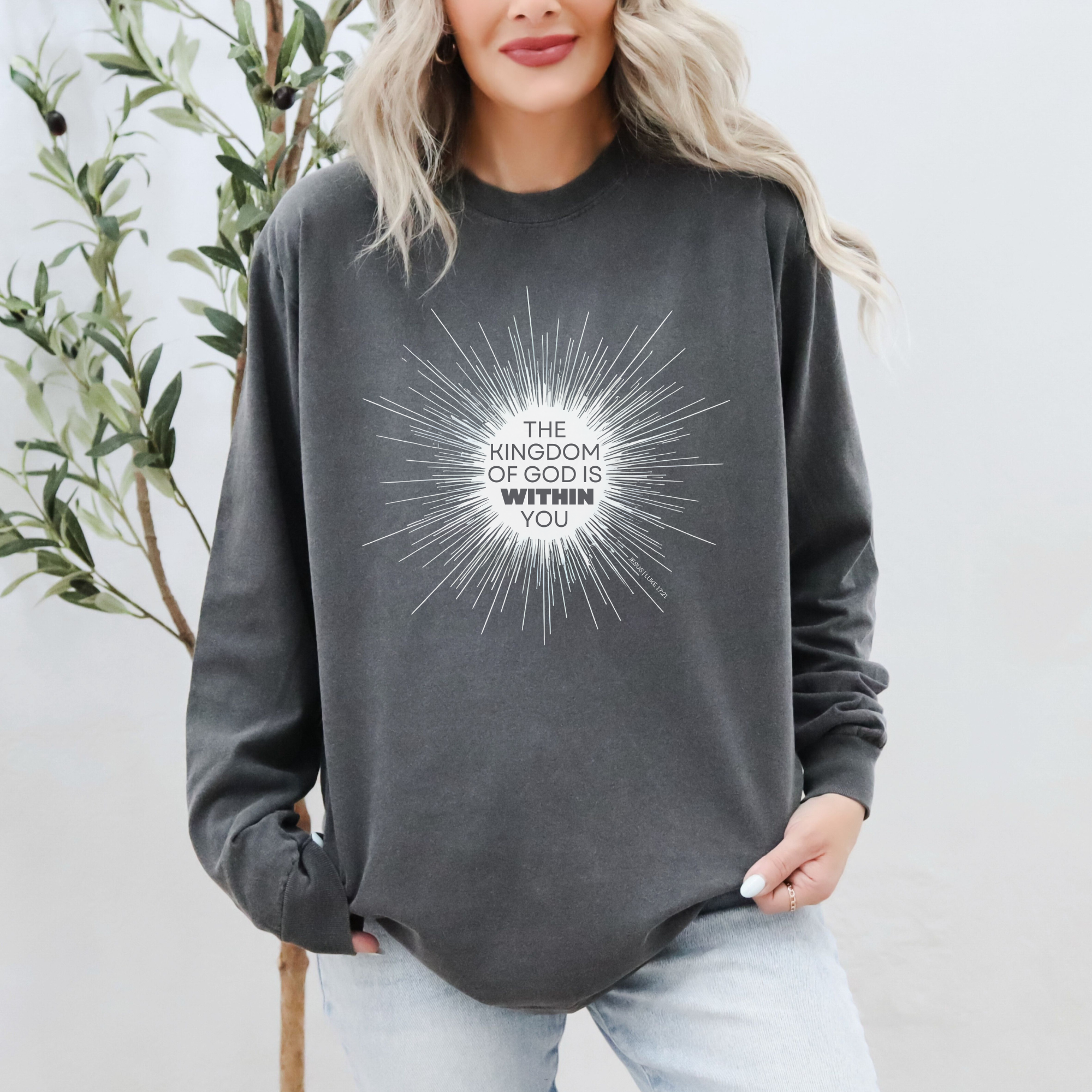 'The Kingdom of God is Within You' Jesus Quote Shirt - Unisex Adult Lo ...