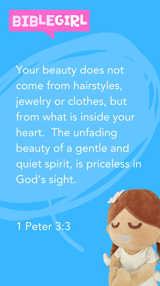 BibleGirl - The plush girl doll that speaks 36 Bible verses – Jesusdoll.com